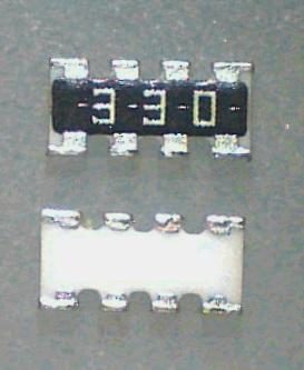SMD REDE RESISTIVA 0402X4 33R 5% 8P4R RS1-33R0-J1 RESISTOR NETWORKS ...